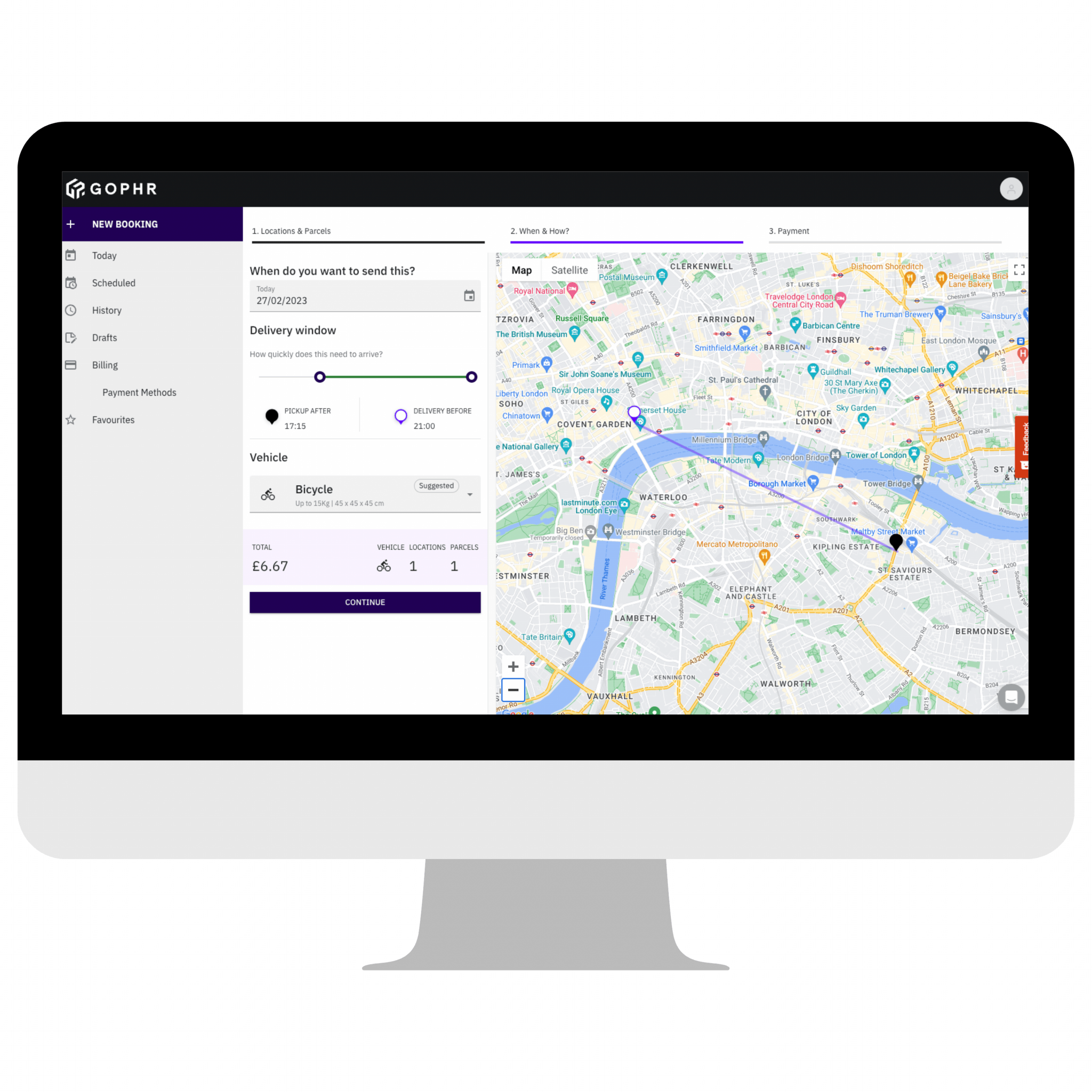 Gophr’s new booking platform - Gophr