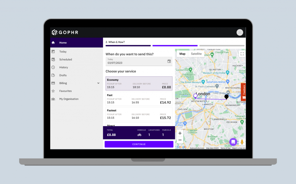 Same Day Delivery Courier - Gophr